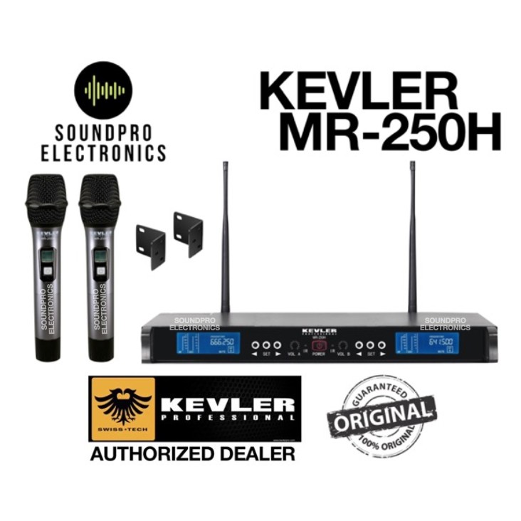 Kevler 2025 model MR-250M Dual UHF Professional Wireles Microphone ...