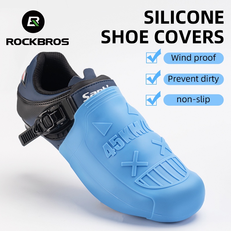 ROCKBROS Shoe Covers Cycling Waterproof Silica Gel For Men's Women ...