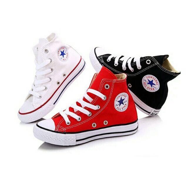 Korean running Converse canvas high cut shoes women | Shopee Philippines