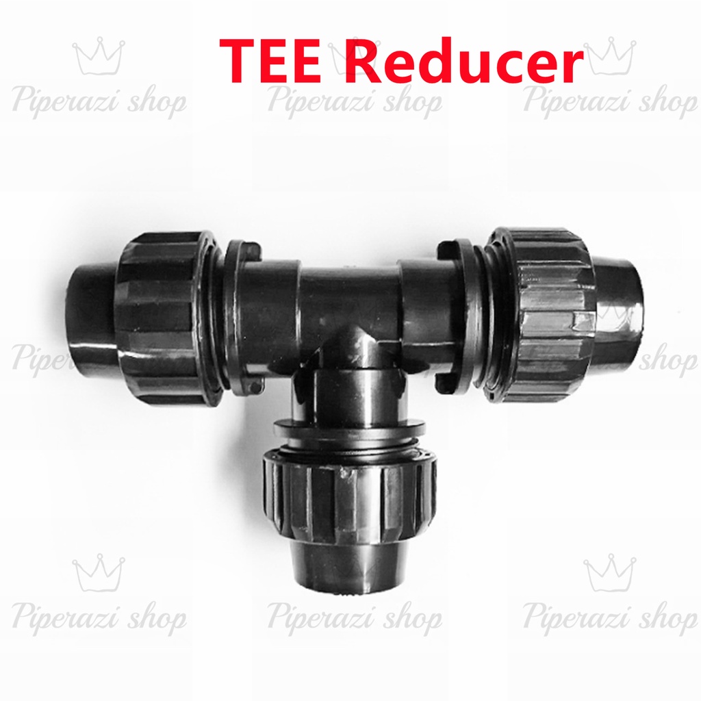 PE Compression Fittings Black Tee Reducer (1/2 to 1") | Shopee Philippines