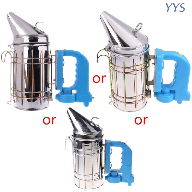 YYS Electric Beekeeping Smoker Stainless Steel Manual Bee Farm Beekeeper Tool Equipment Smoke ...