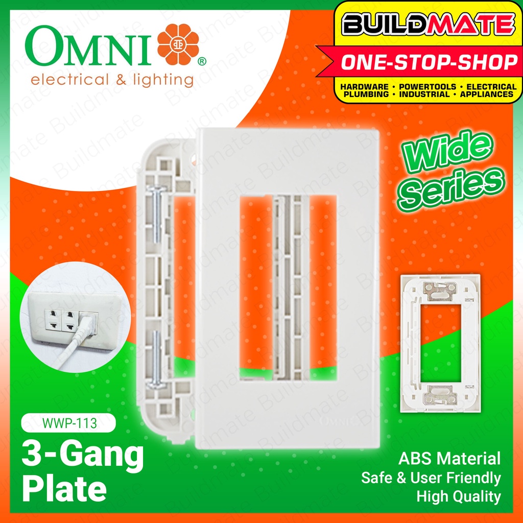 Omni 3-Gang Plate WWP-113 WIDE SERIES 100% ORIGINAL / AUTHENTIC ...