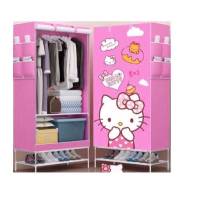 Hello Kitty wardrobe with shoe rack | Shopee Philippines