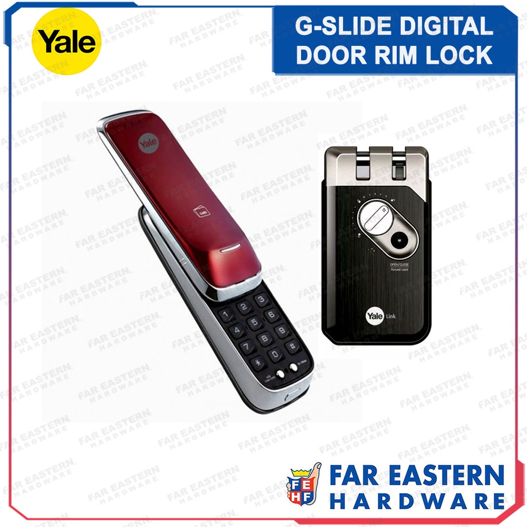 YALE G-Slide Digital Door Rim Lock | Shopee Philippines