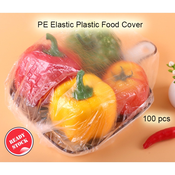 Polyethylene (PE) Elastic Plastic Food Cover (bag of 100 pcs) | Shopee ...