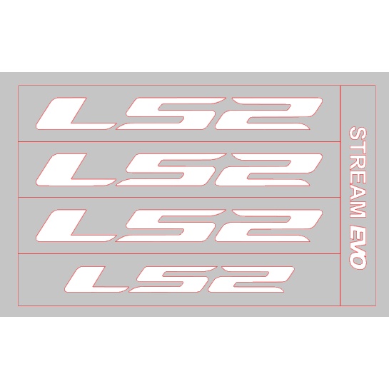 LS2 Helmet Decals Set | Shopee Philippines