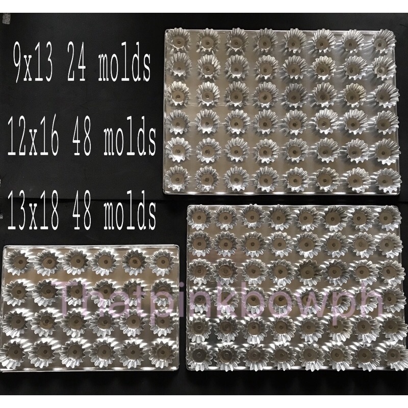 Macaroon o Tart Molders in Aluminum Tray - 3/4 oz molder Gauge 0.16 For ...