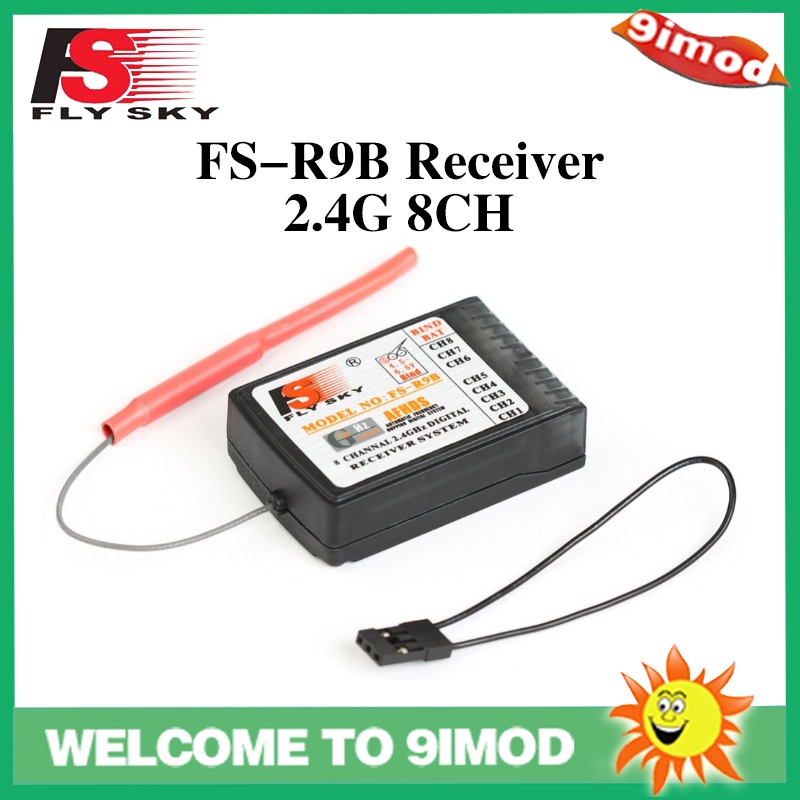 Flysky FS-R9B High Precision 2.4G 8CH Digtal Receiver For Turnigy 9X FS ...