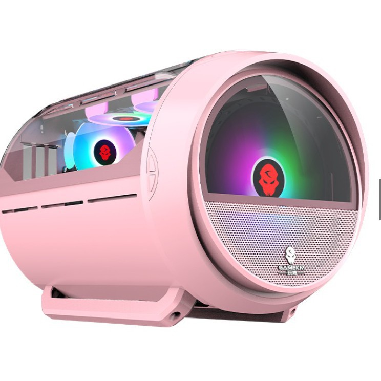 GAMEKM BOMB Black/White/Pink M-ATX GAMING CASE | Shopee Philippines