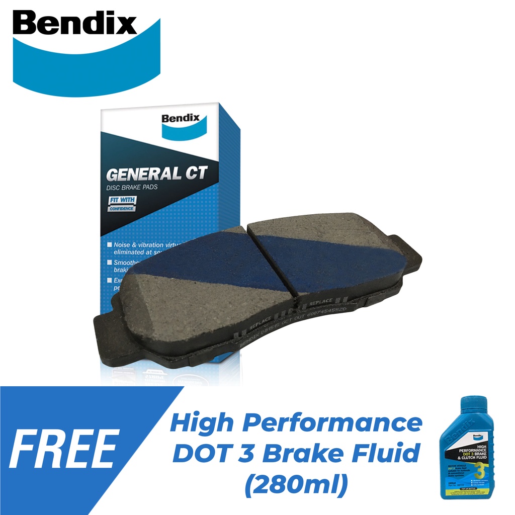 Bendix Brake Pads GCT DB1515 Front Set for Honda Civic 2006-2015 and BR-V 2017-2021 | Shopee ...