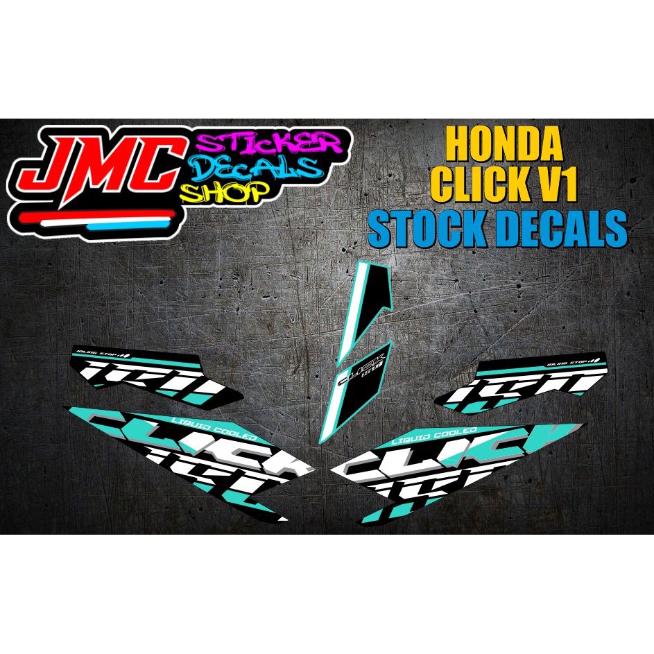 HONDA CLICK V1 STOCLK DECALS QUALITY STICKER | Shopee Philippines