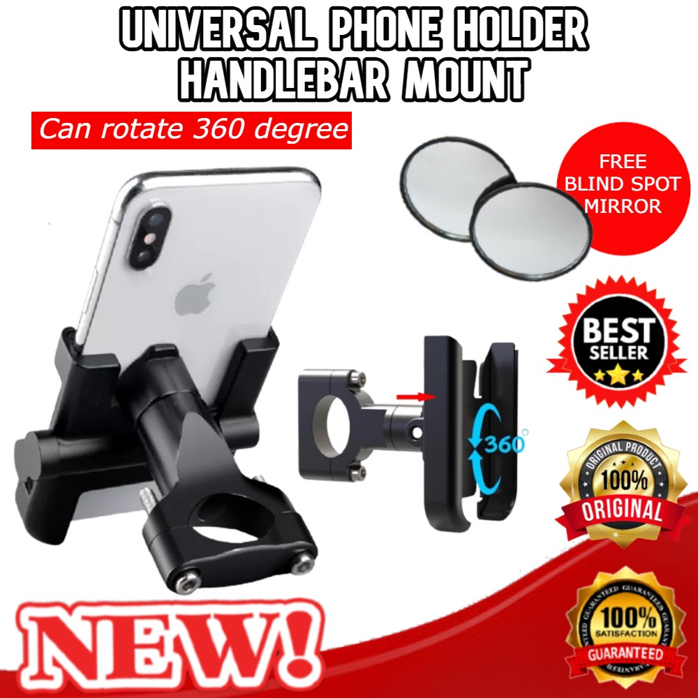 (w/ free) SUZUKI GIXXER 250 |Alluminum Motor Handlebar Phone Holder ...