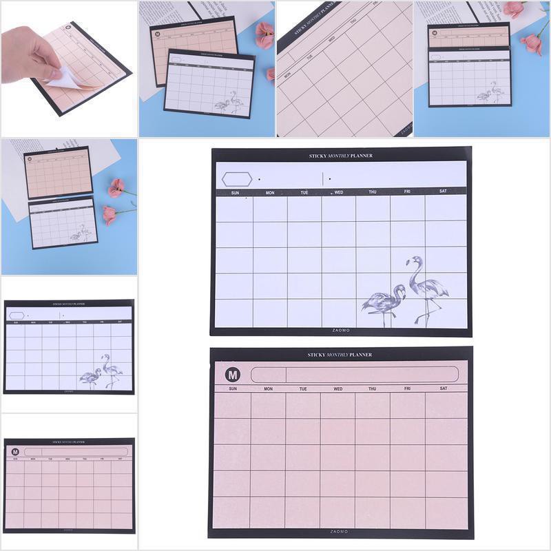 WMPH Creative simple desktop schedule planner monthly plan mini ...