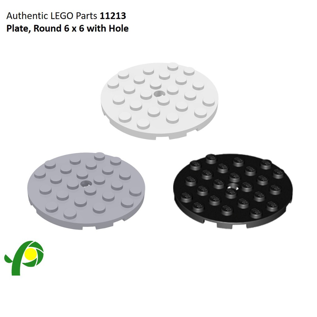 LEGO Parts 11213 Plate Round 6x6 with Hole | Shopee Philippines