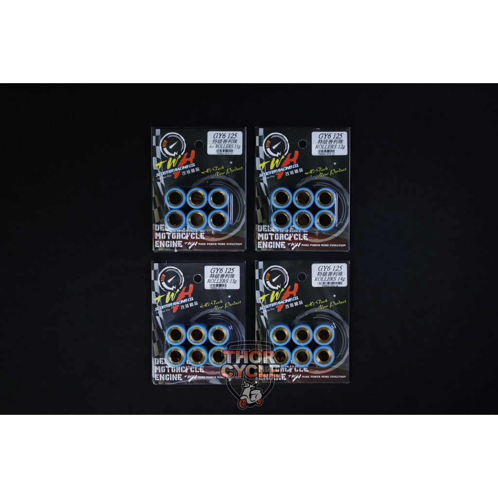 TWH A+ Rollers for GY6 125 / Krv 180 / Etc 11g-14g (18mm × 14mm ...