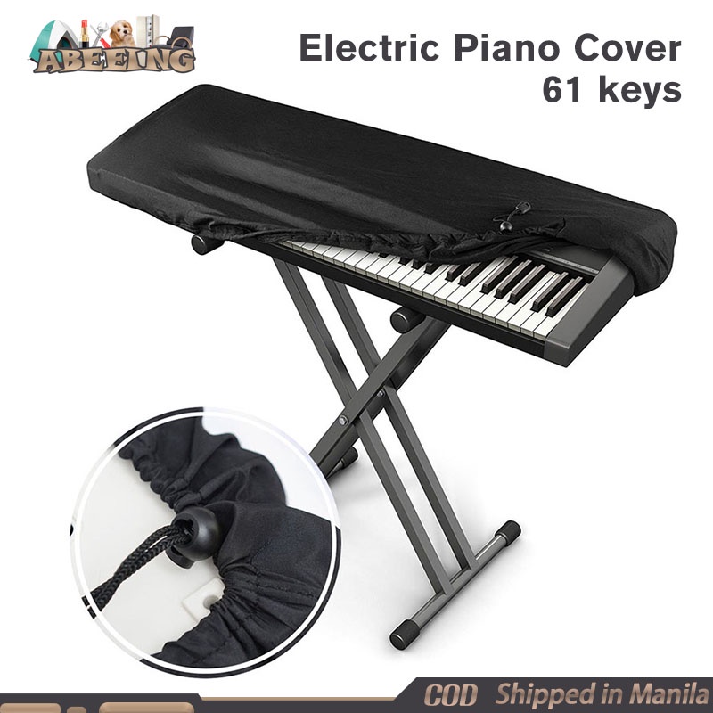 61 Keys Piano Keyboard Cover Dust Waterproof Cover With Elastic Cord ...