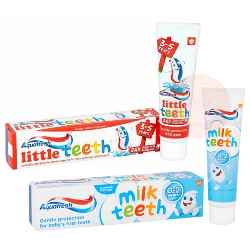 Aquafresh Milk Teeth, Little Teeth Toothpaste for Baby and Kids ...