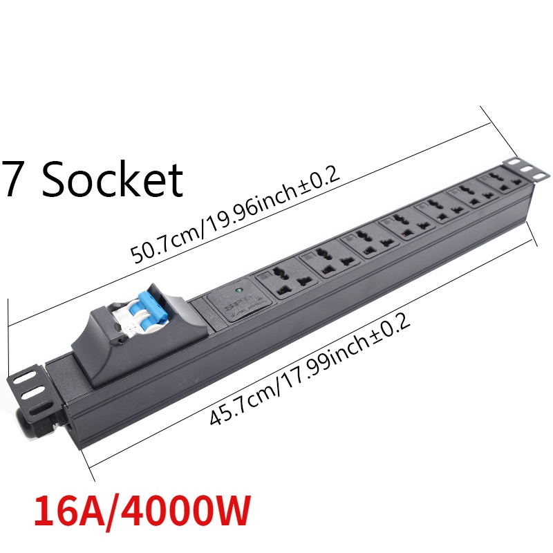 Server Rack Power Distribution Unit PDU Power Strip 2 - 9 Outlets with ...