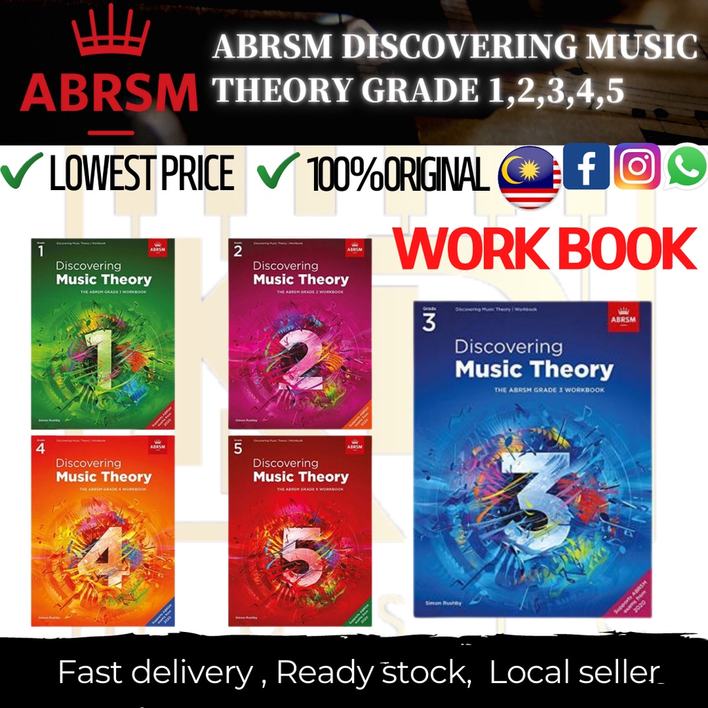 WORKBOOK ABRSM DISCOVERING MUSIC THEORY GRADE 1,2,3,4,5 WORKBOOK ...