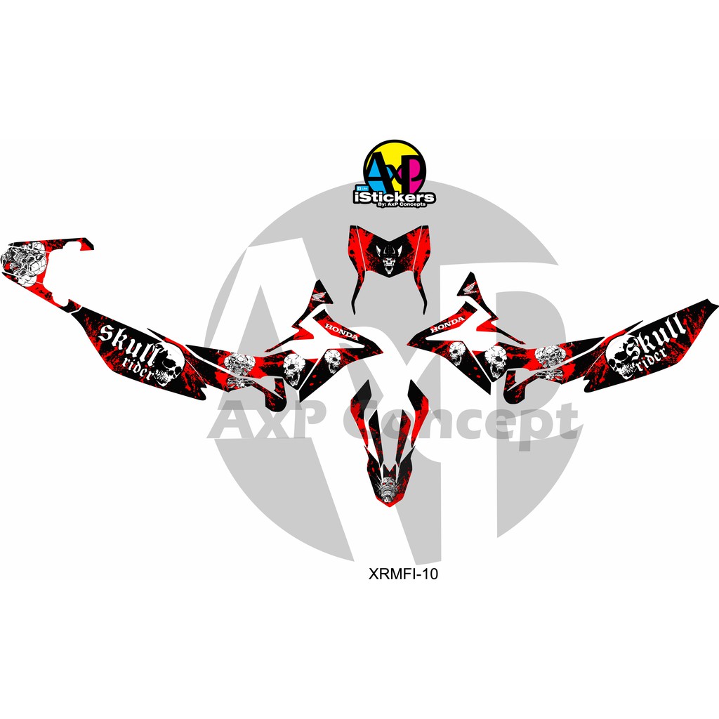 Honda XRM 125 FI Decal Kit XRMFI-10 | Shopee Philippines