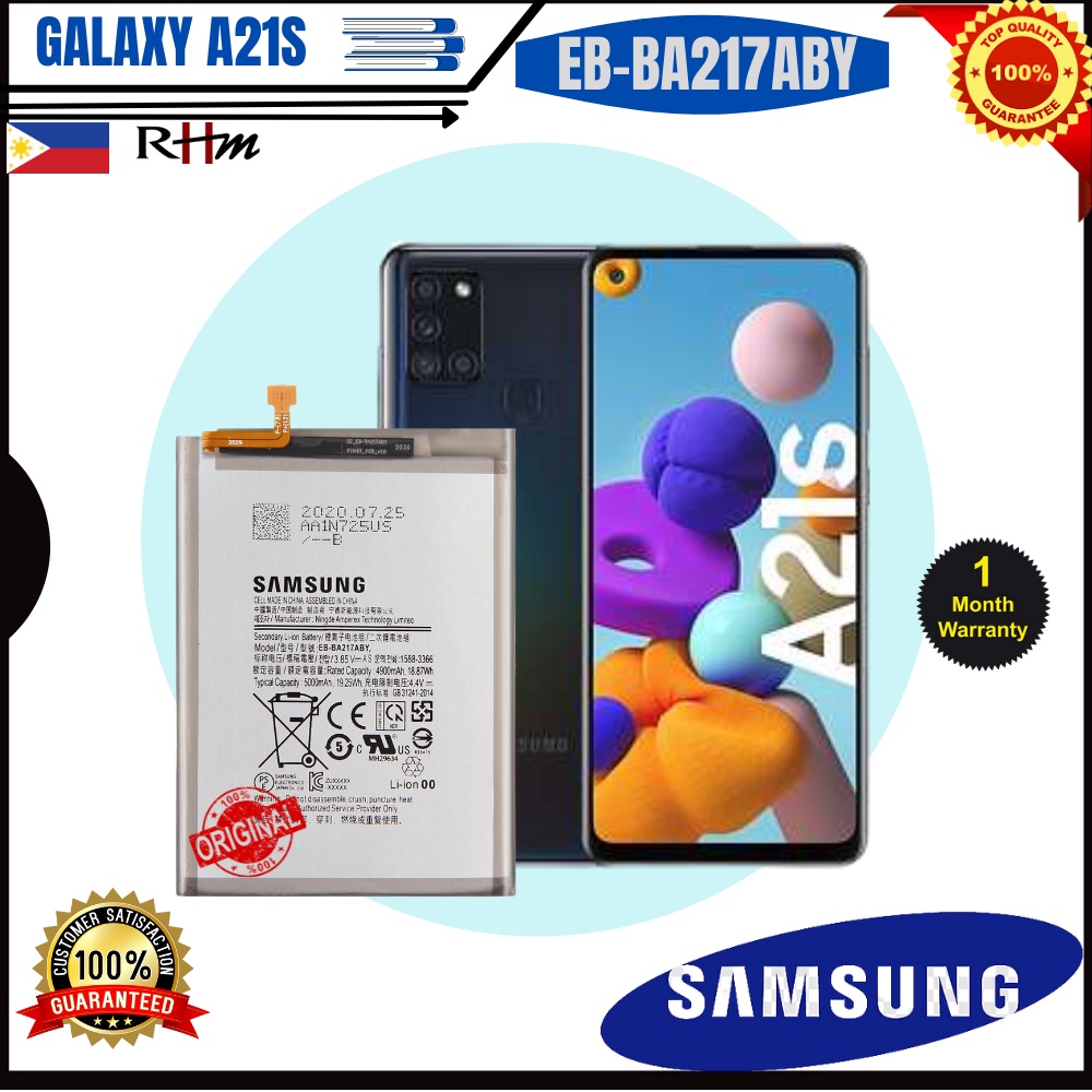 For Samsung Galaxy A21s Battery Original, Model: EB-BA217ABY High ...