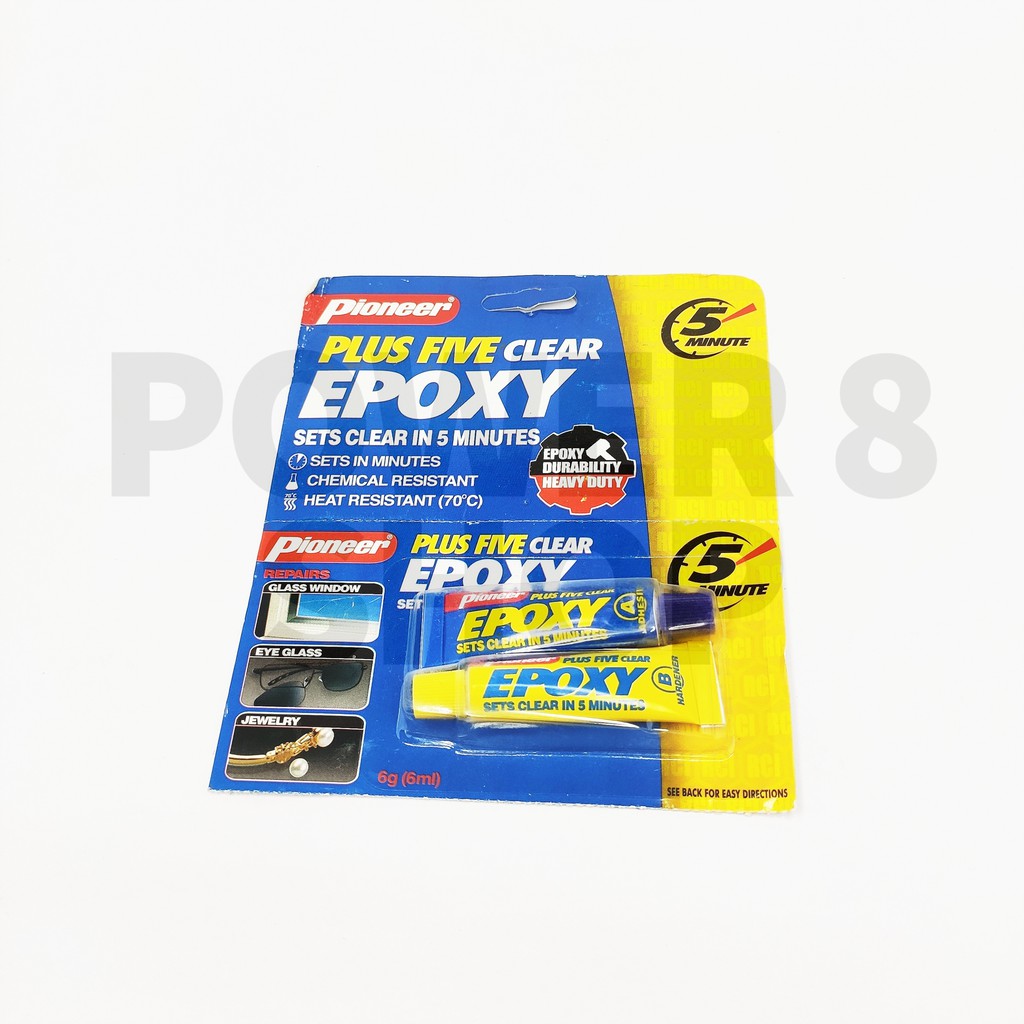 Pioneer Plus Five Clear Epoxy & dura steel | Shopee Philippines