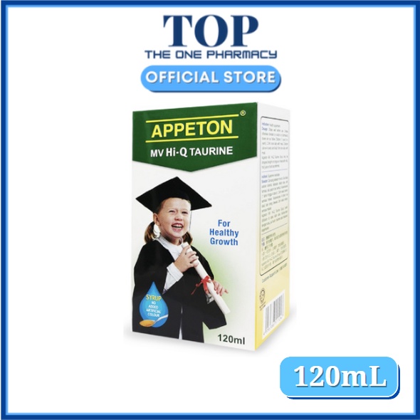 Appeton Multivitamin Hi-Q Taurine Syrup for Intellectual Development ...