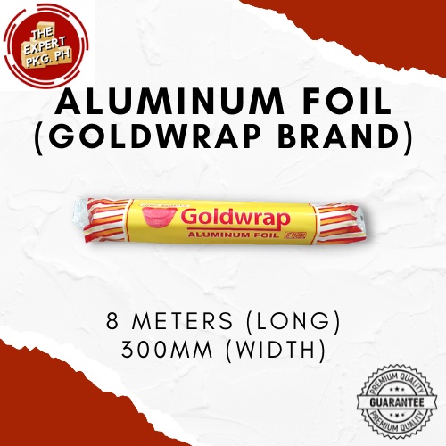 [GOLDWRAP BRAND] Aluminum Foil (Retail) 8 meters x 300 mm | Premium ...