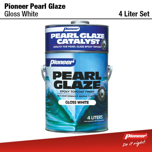 Pioneer Pearl Glaze 4L Set White (Gloss Epoxy Topcoat) | Shopee Philippines