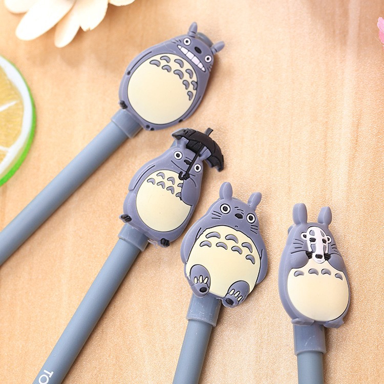 Cute 0.5mm Cartoon Japanese Totoro black core signature gel pen ...
