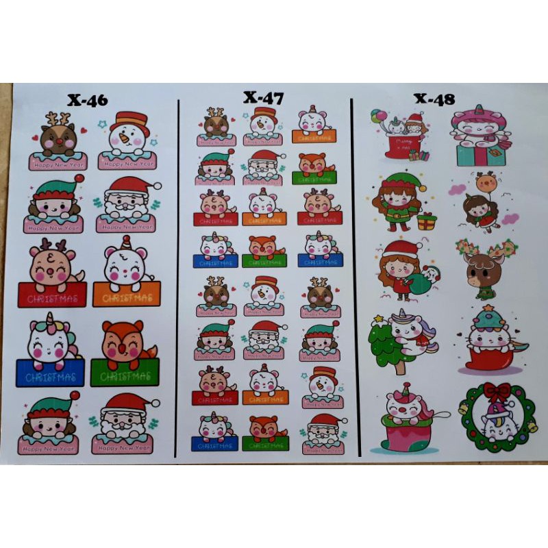 Edible stamp/ edible picture/Food Sticker/christmas/christmas 3 ...