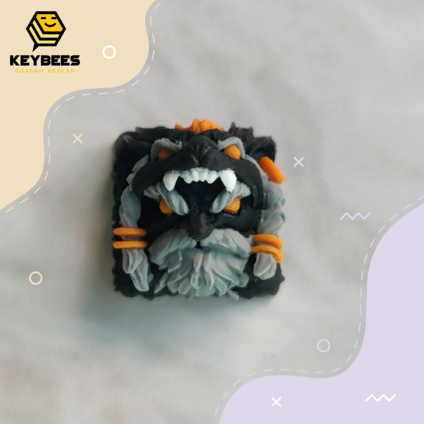 Handmade resin mechanical keyboard button Viking Keycap Gray | Shopee ...