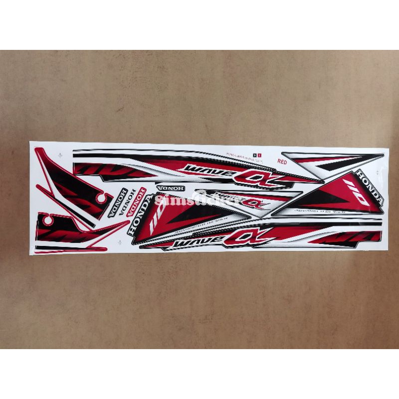 HONDA WAVE ALPHA 110 (1)BODY STICKER | Shopee Philippines