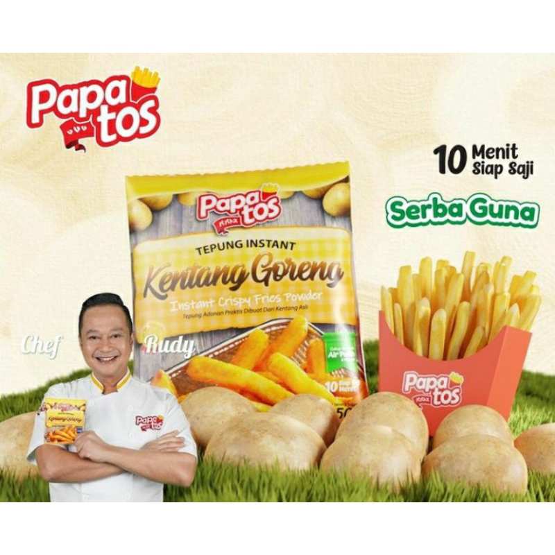 Papatos POTATO FLOUR Papatos Instant Fried Potato Flour 50gr Papatos ...