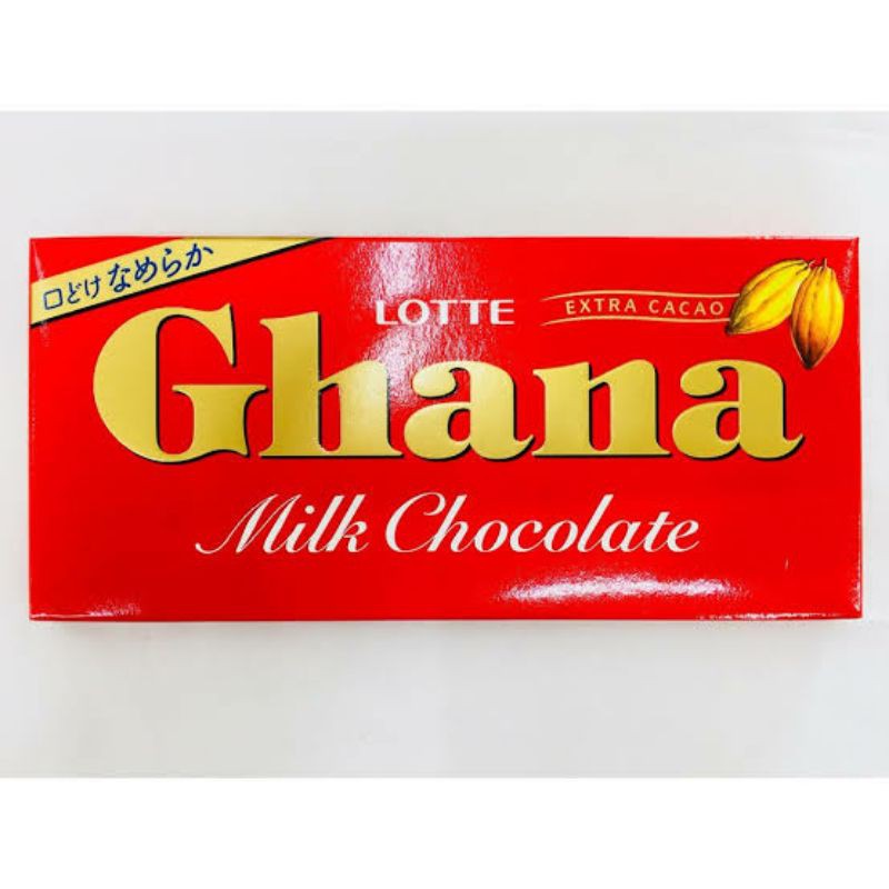Original Lotte Ghana Milk Chocolate - 70g | Shopee Philippines