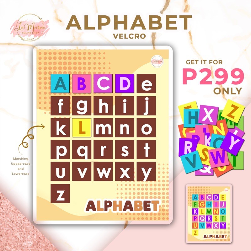 Laminated Velcro Worksheets Busy Book ALPHABET MATCHING Interactive ...