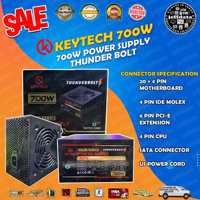 PowerSupply Keytech 700watts Thunderbolts Tru-Rated PSU (Not 1400, 500 ...