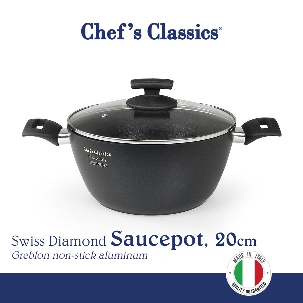 Chef's Classics Swiss Diamond Non-Stick Saucepot, 20cm | Shopee Philippines