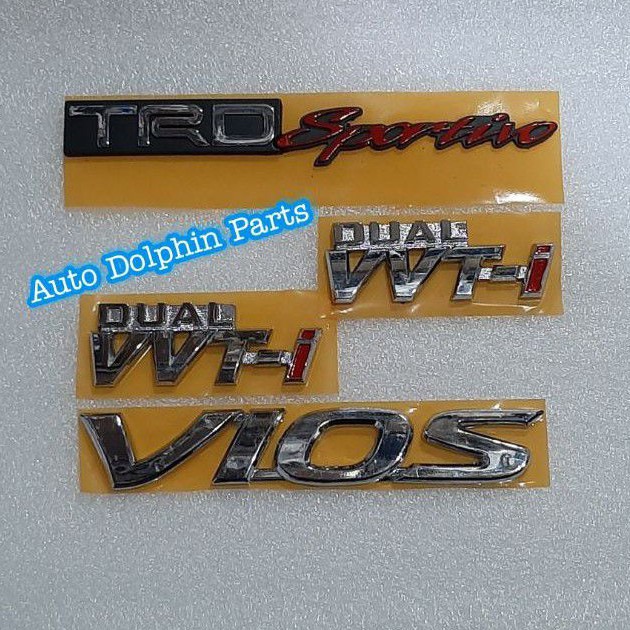 The Vios emblem set has 4 original types, ready, my boss | Shopee ...