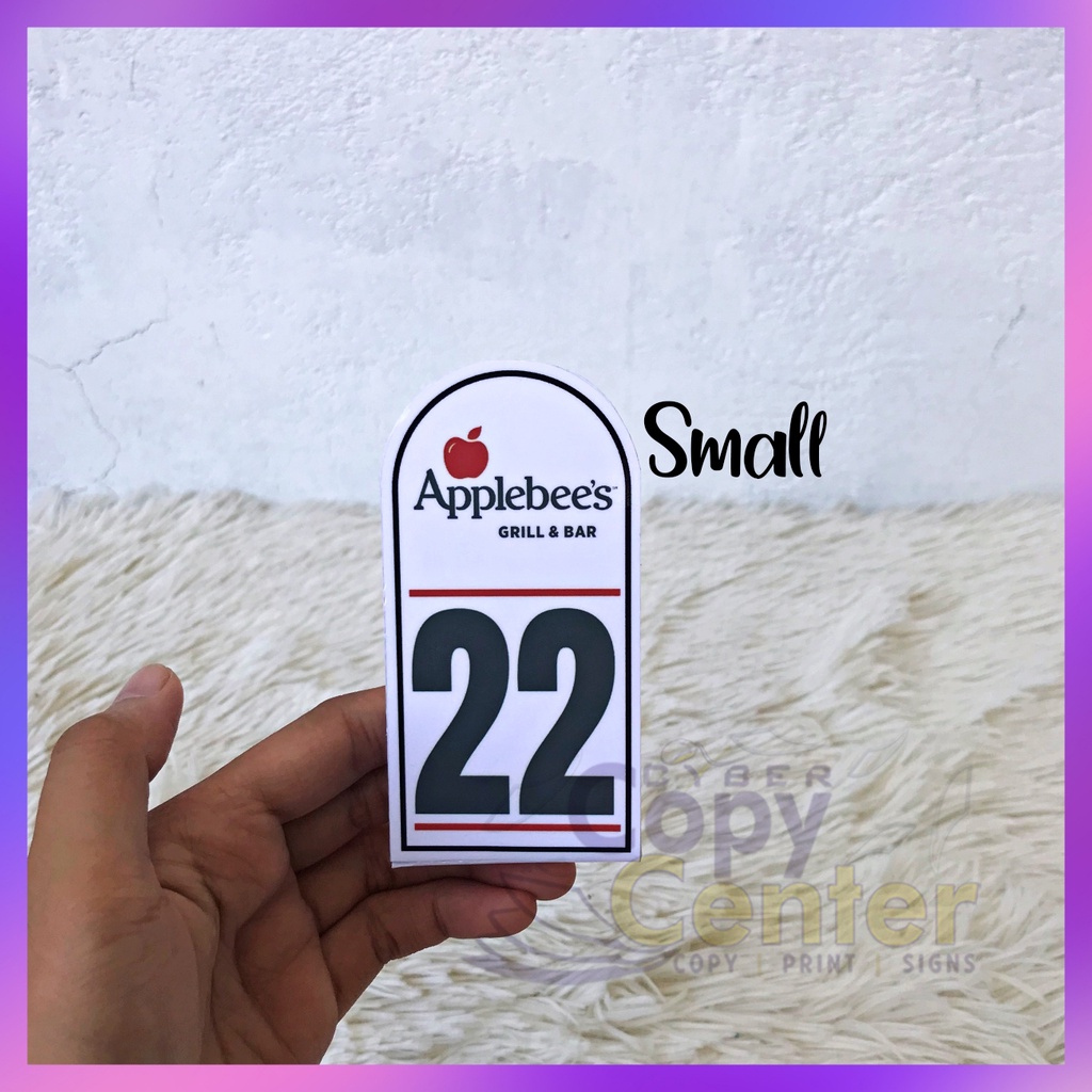 Number Stand Table number Standee Personalized customized Lstand ...