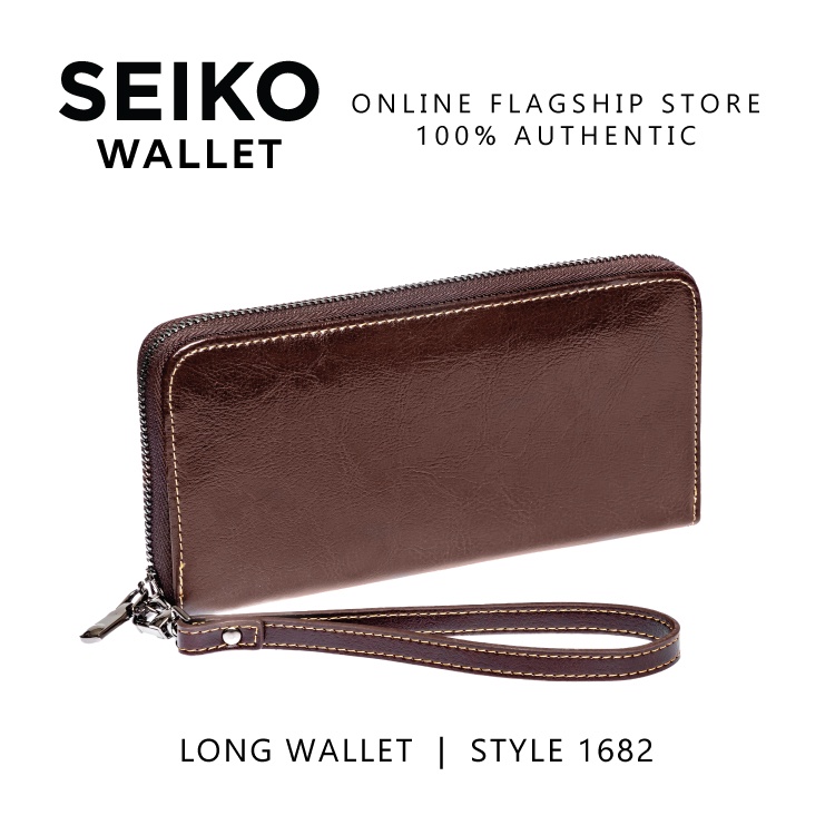 Seiko Wallet Genuine Leather Long Wallet Organizer (With RFID Blocker ...