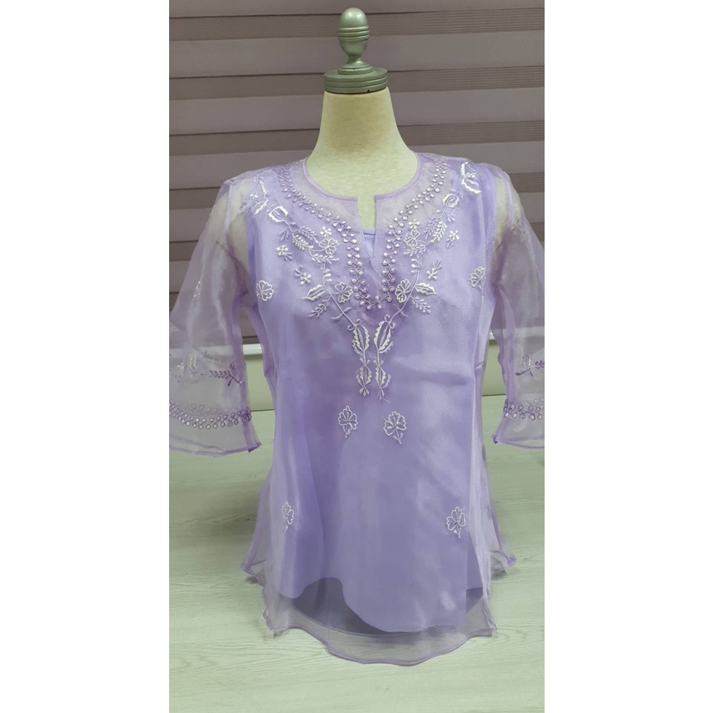 Women's Barong Lavender | Shopee Philippines