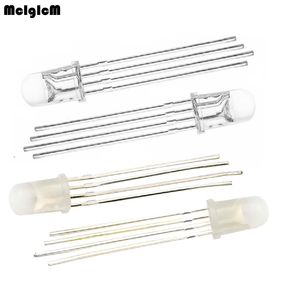 5mm RGB LED red greenblueFour feetControllable anode cathode | Shopee ...