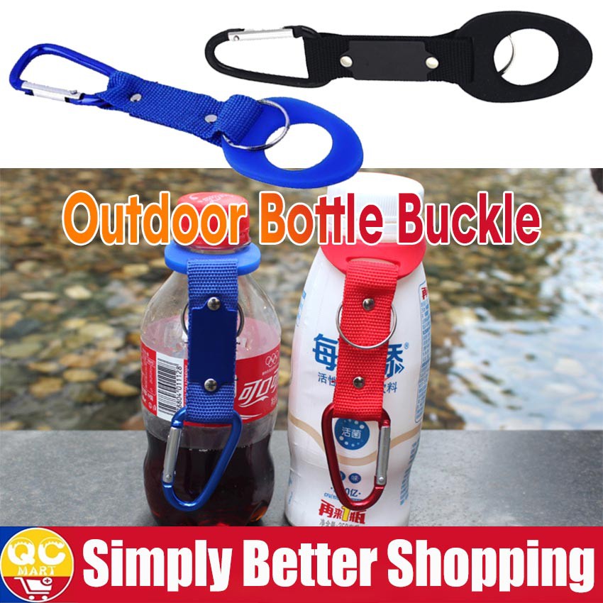 New Outdoor Military Nylon Webbing Buckle Hook Water Bottle Holder Clip ...