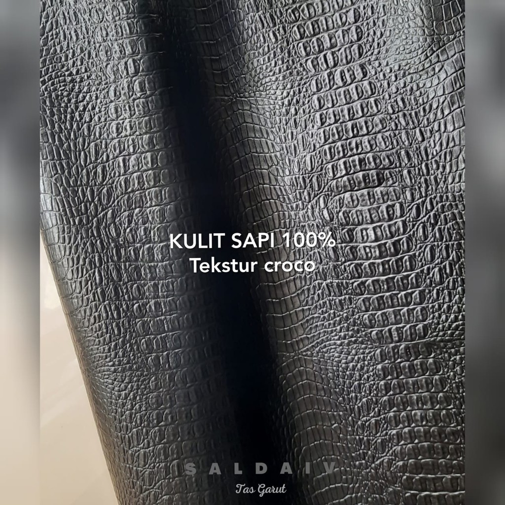 Genuine Leather Arrowroot Bag Crocodile Texture Croco | Shopee Philippines