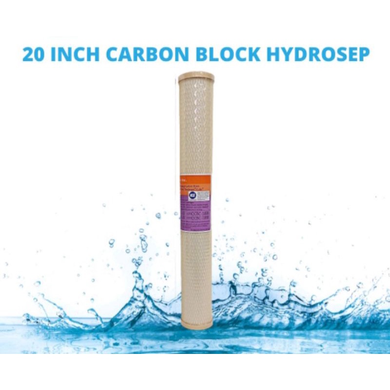 Hydrosep Carbon Block Filter CTO 20"SL coconut shell based CTO water ...