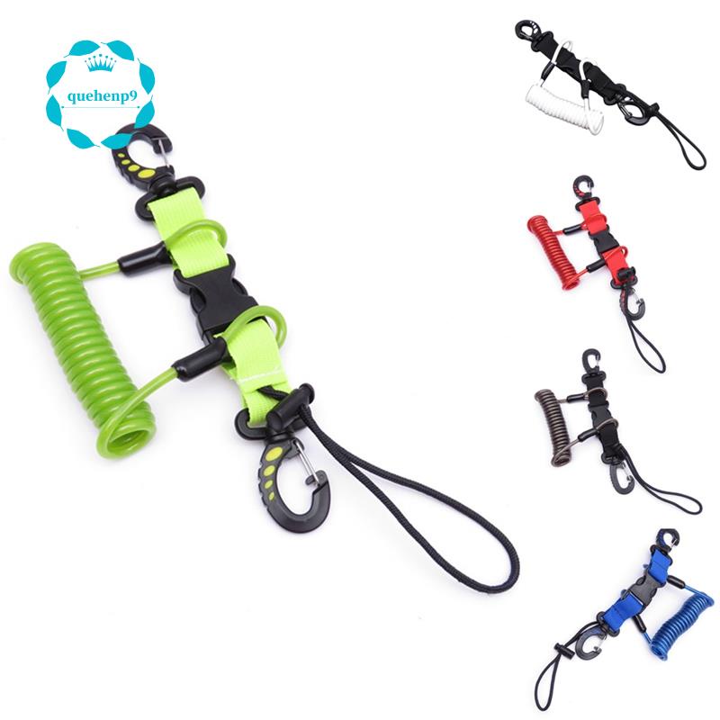 Scuba Diving Lanyard Coil Springs Camera Lanyard Spiral with Ring Dive ...