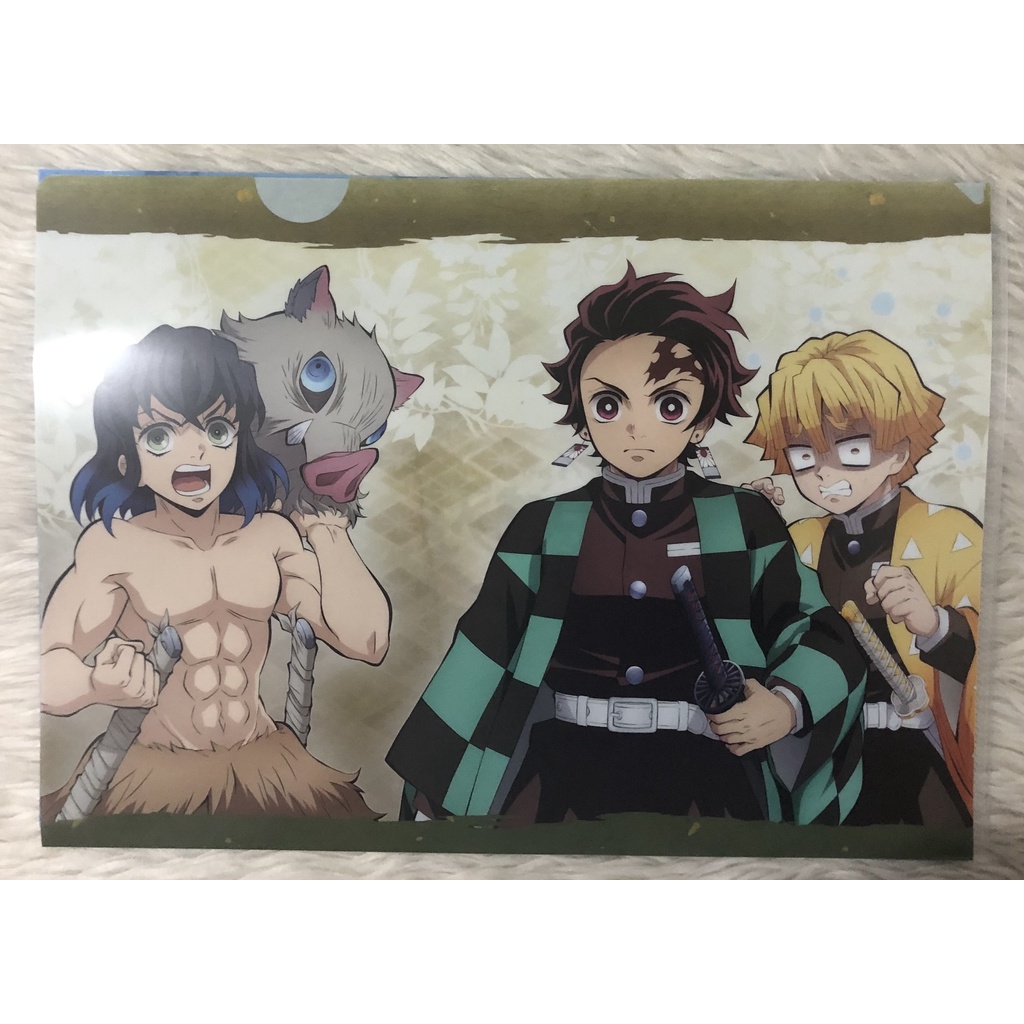 Ichiban Kuji (IK) Demon Slayer File Folder Tanjiro, Inosuke and Zenitsu ...