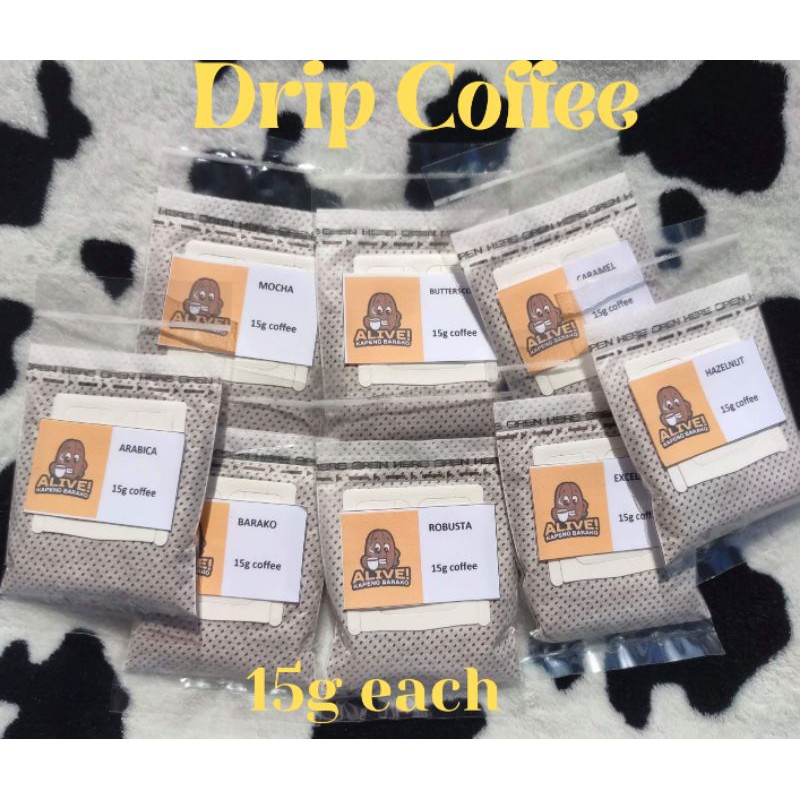 15g SINGLE DRIP COFFEE (Classic and flavored) | Shopee Philippines