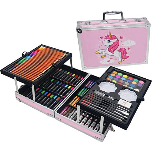 Kids 145pcs Super Mega Art Coloring Set Watercolor Pen Crayons Oil ...